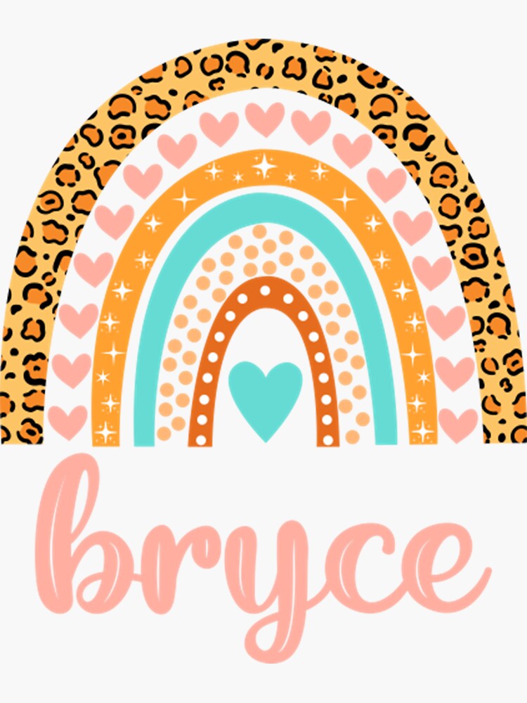 "Bryce Name Bryce " Sticker for Sale by MarigoldLusted | Redbubble