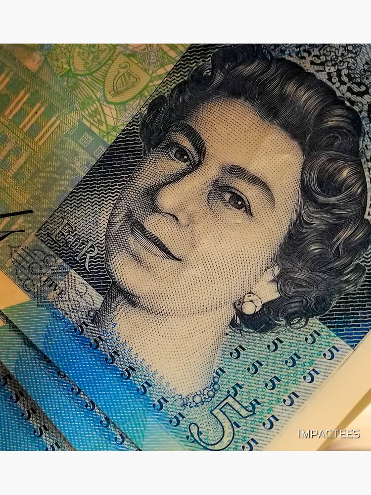 "FIVE POUNDS" Sticker for Sale by IMPACTEES | Redbubble