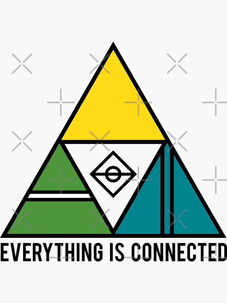 "Everything Is Connected" Sticker for Sale by sky-alive | Redbubble