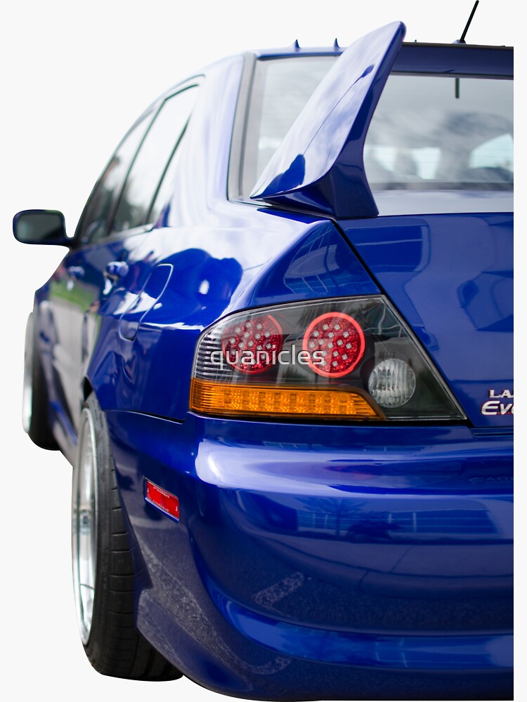 "Mitsubishi Lancer Evolution IX" Sticker for Sale by quanicles | Redbubble