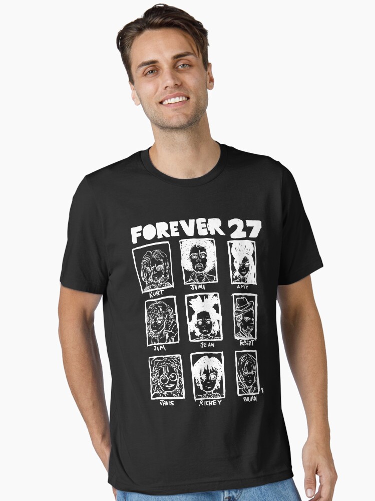 "Forever 27 Club" Essential T-Shirt for Sale by BillsintheBronx | Redbubble