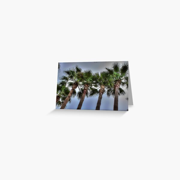 "Palm trees 2d cartoon illustration" Greeting Card for Sale by ...
