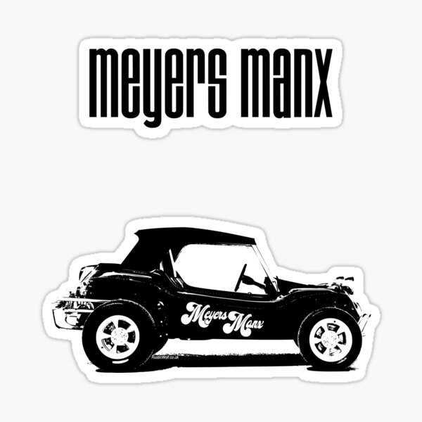 "Beach Buggy- Meyers Manx" Sticker for Sale by rusticwolf | Redbubble