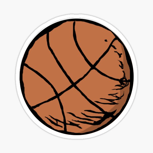 "Basketball Sticker" Sticker for Sale by westcreative | Redbubble