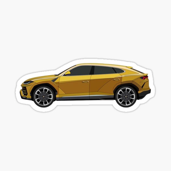 "Lamborgini Urus sportive car illustration" Sticker for Sale by ...