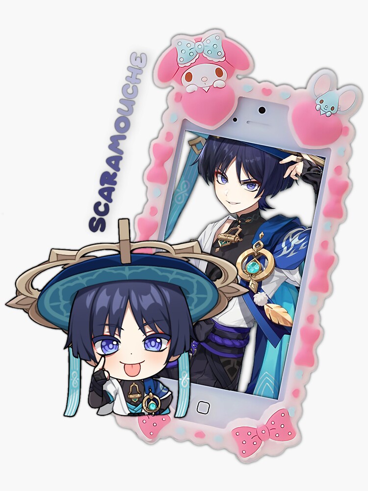 "Scaramouche / Wanderer Genshin Impact" Sticker for Sale by milkuvvay ...