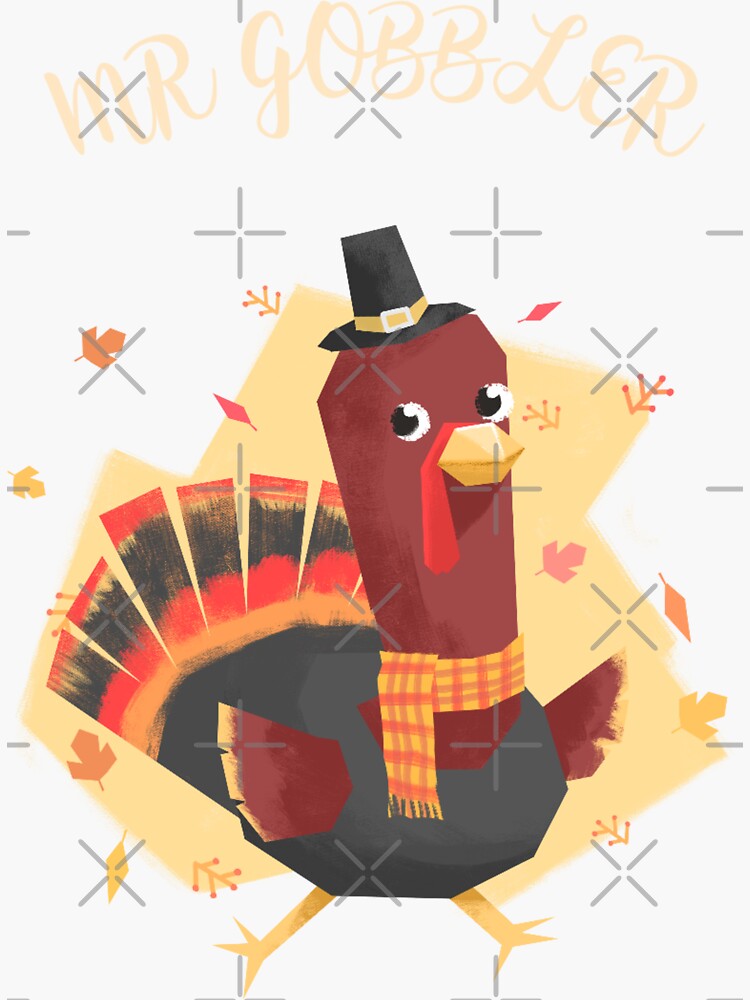 Gobble Till You Wobble Funny Thanksgiving Sticker For Sale By