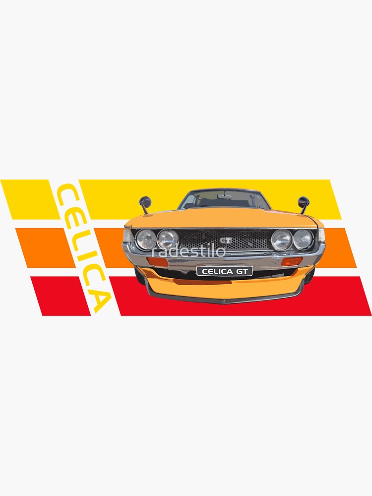 "Toyota Celica GT (1st Gen) TA22 3 stripe" Sticker for Sale by ...