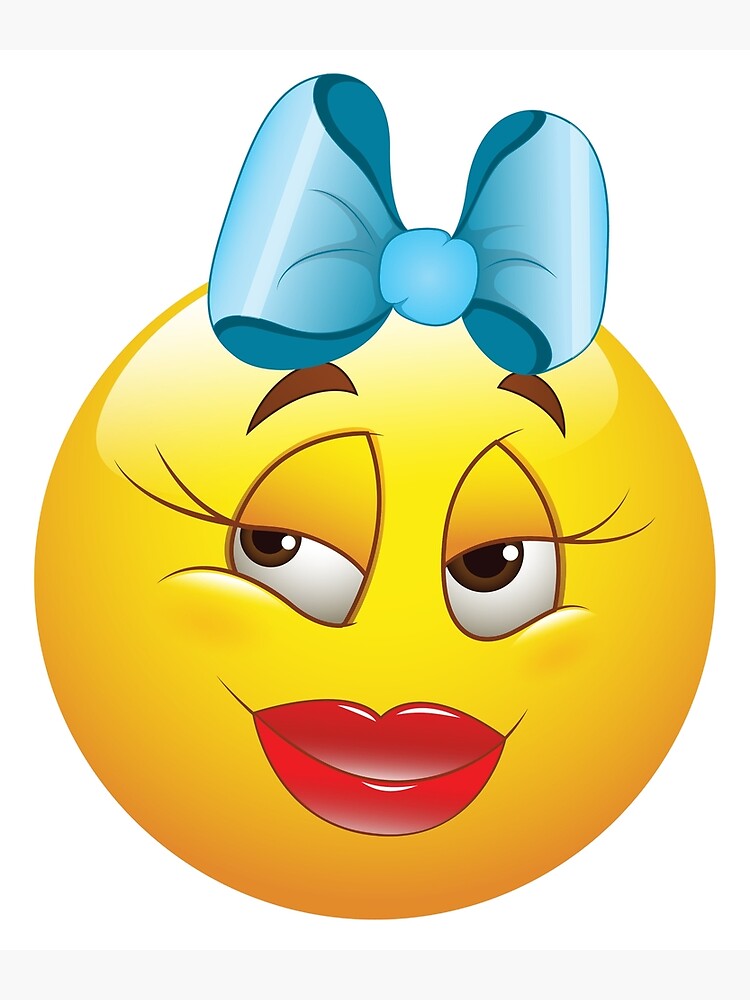 "Cute Female Smiley Face Emoticon" Poster by allovervintage | Redbubble