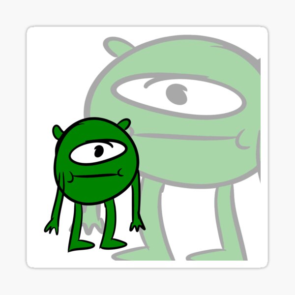 "Mike Wazowski Meme" Sticker for Sale by OLXArt | Redbubble