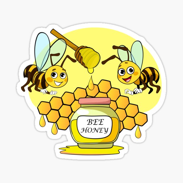 "Honey Bees" Sticker for Sale by DerexPro | Redbubble
