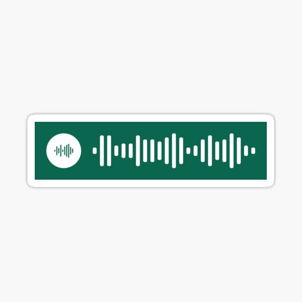 "Closer The Chainsmokers & Halsey Spotify Code" Sticker for Sale by ...