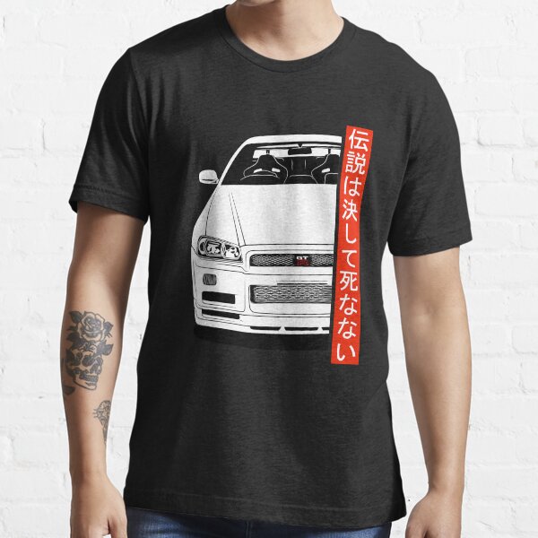"R34 GTR Skyline JDM Tuning Car" T-shirt for Sale by AutoDesignWerks ...