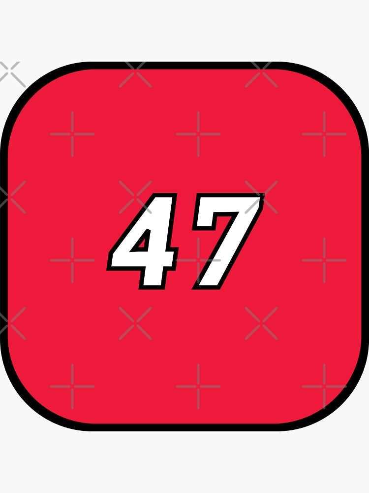 "Mick Schumacher simple 47 haas square" Sticker for Sale by Tomm-09 ...