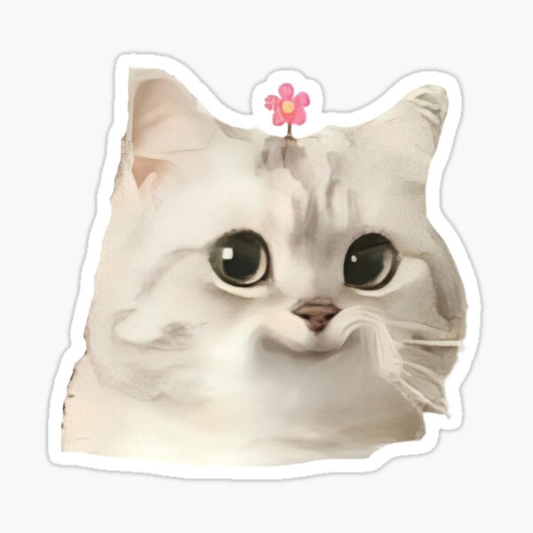 "Four Meme Cats " Sticker for Sale by zarinestore | Redbubble
