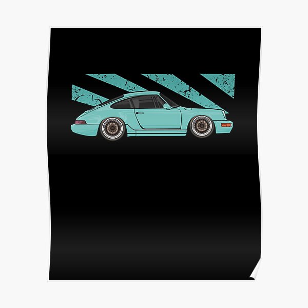 "Classic 911 964 RWB JDM Oldtimer Car" Poster for Sale by ...
