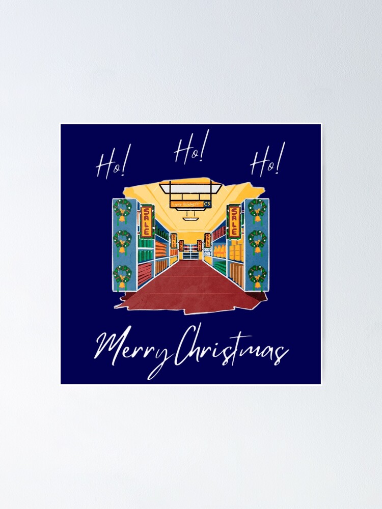 "Ho! Ho! Ho! Merry Christmas" Poster for Sale by mandusha | Redbubble