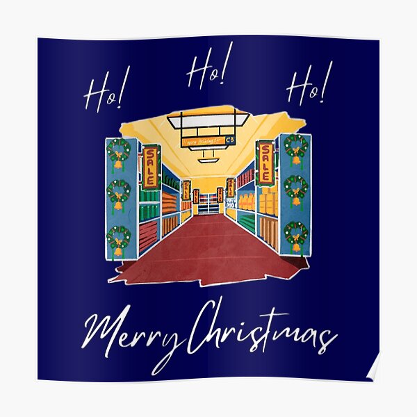 "Ho! Ho! Ho! Merry Christmas" Poster for Sale by mandusha | Redbubble