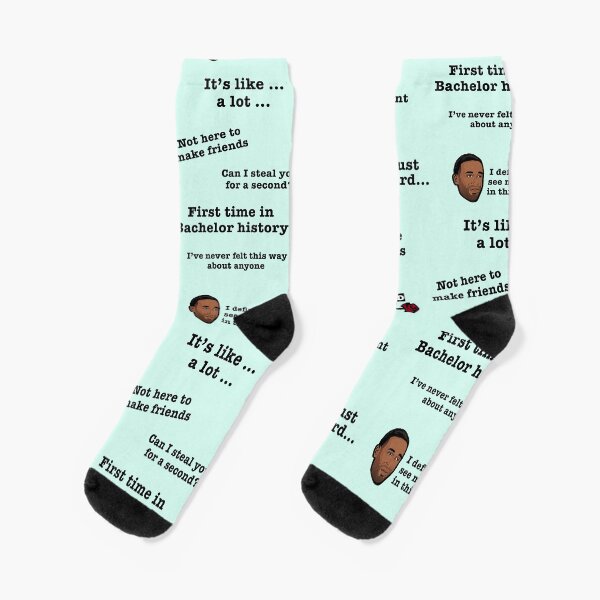 Funny The Bachelor Bingo Quotes Sticker Pack | Socks Designed & Sold By ...