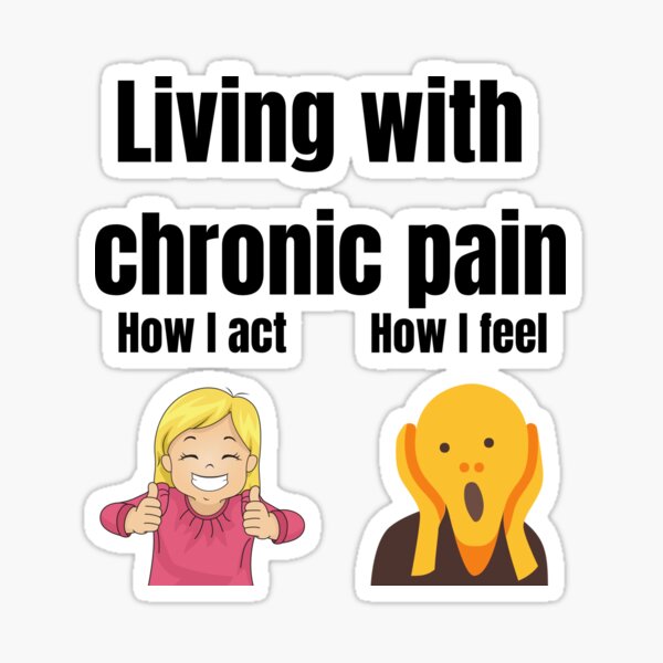 "The Scream Chronic pain" Sticker for Sale by UBMPowered | Redbubble