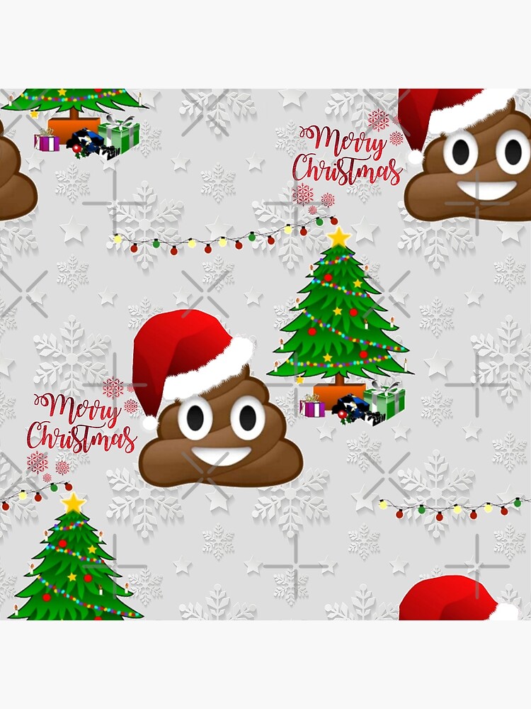 "merry christmas poo emoji " Poster by gossiprag | Redbubble