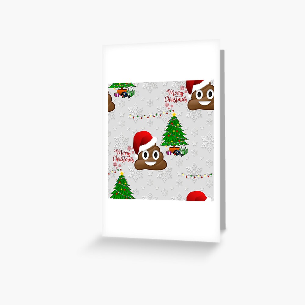 "merry christmas poo emoji " Greeting Card by gossiprag | Redbubble