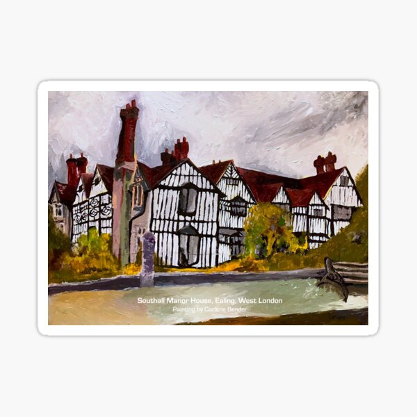 "Southall Manor House, London" Sticker for Sale by Carlene2020 | Redbubble