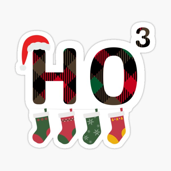 "Weihnachtsmann Ho 3 Cubed Nettes lustiges Weihnachten HO HO HO ...