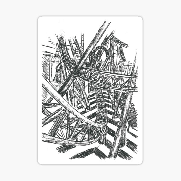 "The Smiler Alton Towers" Sticker for Sale by chargedwarrior | Redbubble