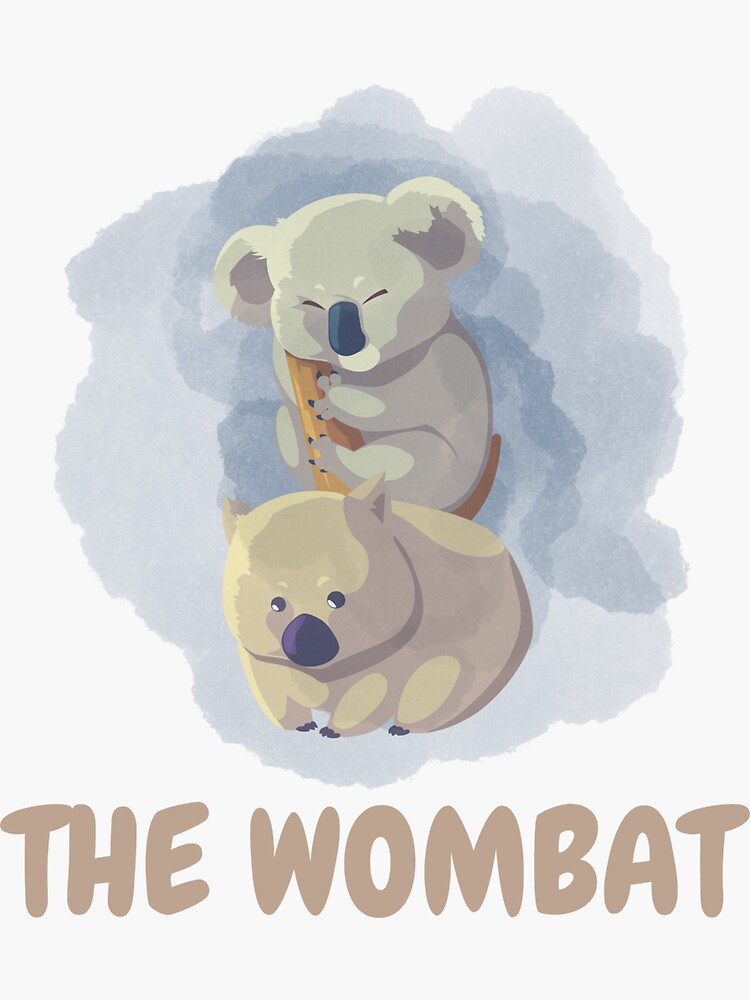 "The wombat" Sticker for Sale by ChachiArts | Redbubble
