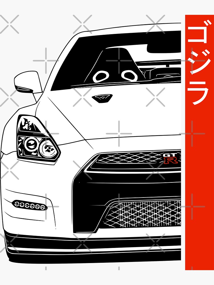 "GTR R35 Skyline JDM Tuning Car" Sticker for Sale by AutoDesignWerks ...