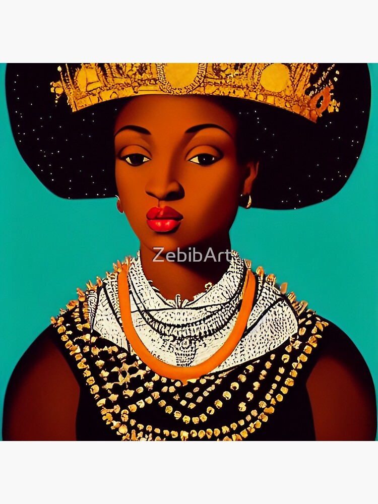 "Queen of Sheba ሸ" Sticker for Sale by ZebibArt | Redbubble