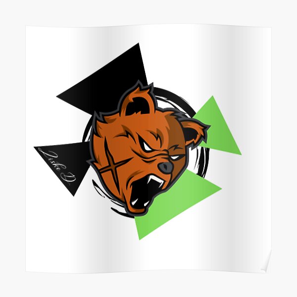 "Bear roaring. Very angry." Poster for Sale by Ziskos | Redbubble