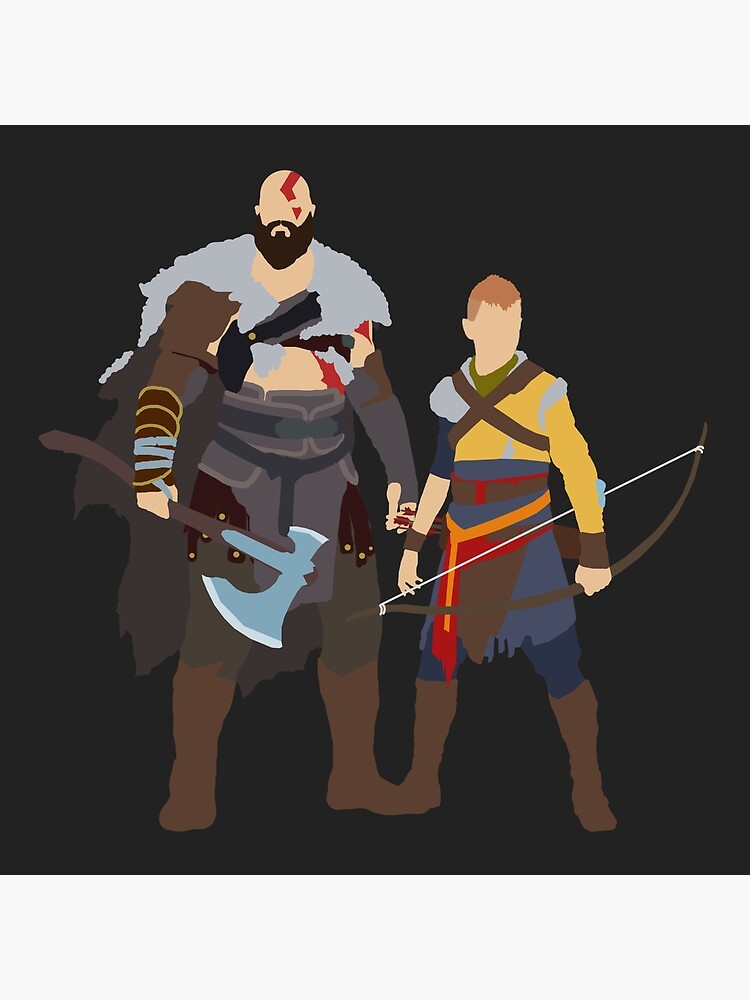 "God Of War Ragnarok Father And Son" Poster for Sale by rendigart ...