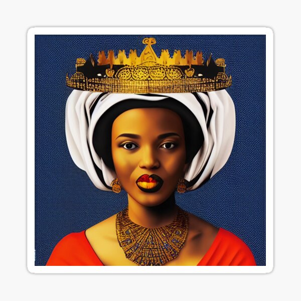 "Queen of Sheba ቐ" Sticker for Sale by ZebibArt | Redbubble
