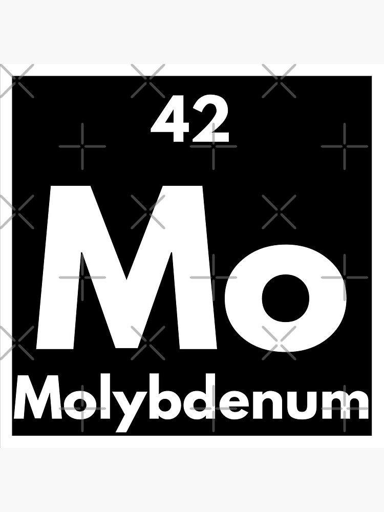 Pegatina «Tabla periódica elemento número 42 Mo Molibdeno» de ...