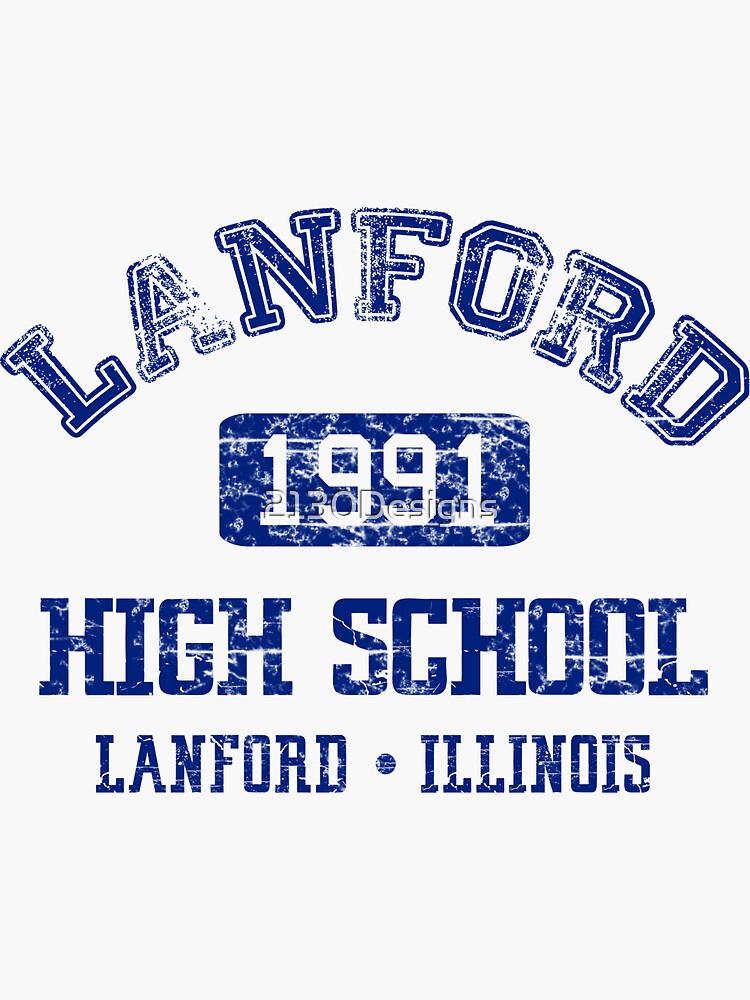 "Lanford High School" Sticker for Sale by 2130Designs | Redbubble