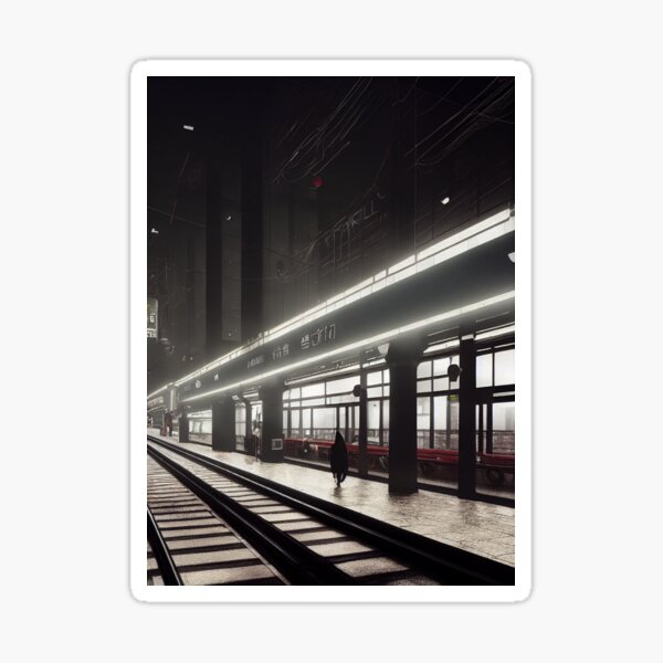 "Shibuya Station" Sticker for Sale by ZAKAABDE2020 | Redbubble