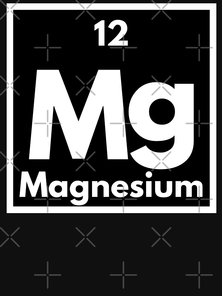 "Periodic Table element number 12 MG Magnesium" T-shirt for Sale by ...