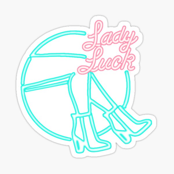 "Lady Luck" Sticker by Clairedkins | Redbubble