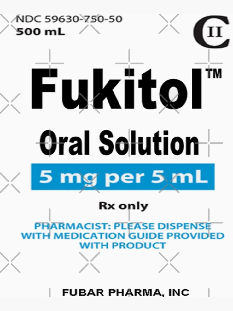 "Fukitol, FUBAR" Sticker for Sale by Popmosis | Redbubble