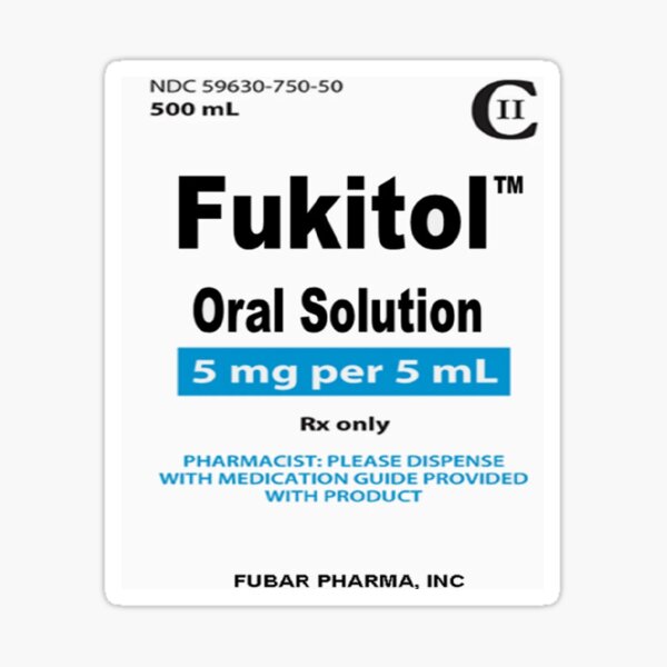 "Fukitol, FUBAR" Sticker for Sale by Popmosis | Redbubble