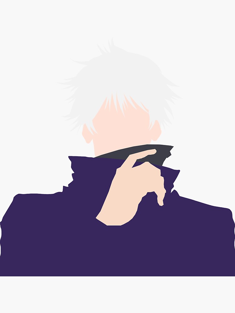 "Jujutsu No Kaisen Gojo Minimalist" Sticker for Sale by rendigart ...