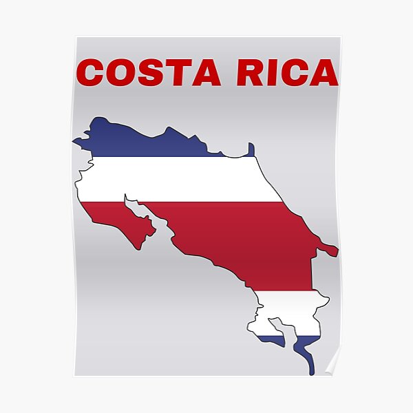 Póster «Fan orgulloso de COSTA RICA; wc Merch Catar 2022» de ...
