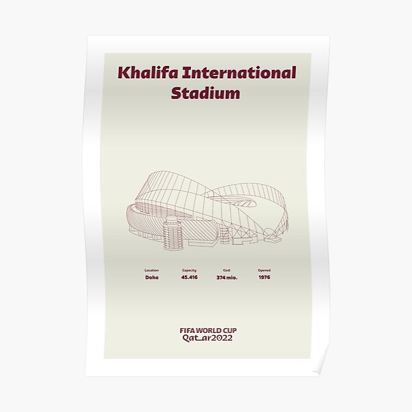 "Khalifa International Stadium Qatar world cup 2022" Poster for Sale by ...