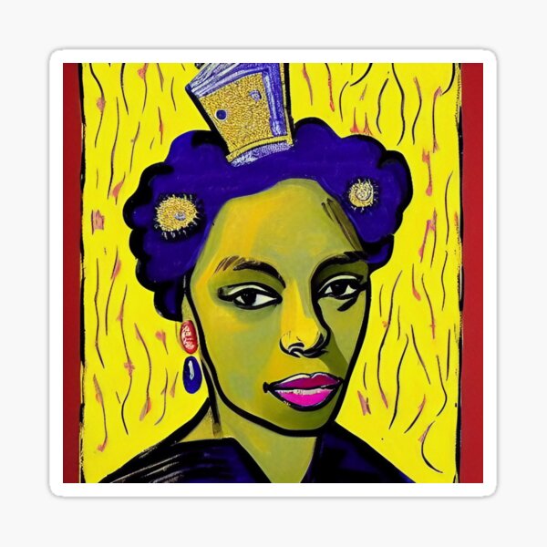 "Queen of Sheba ቨ" Sticker for Sale by ZebibArt | Redbubble