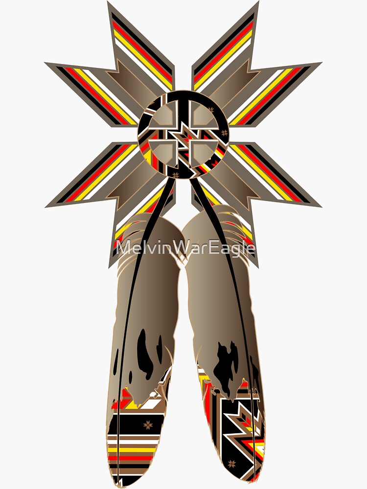 "Lakota Design" Sticker for Sale by MelvinWarEagle | Redbubble