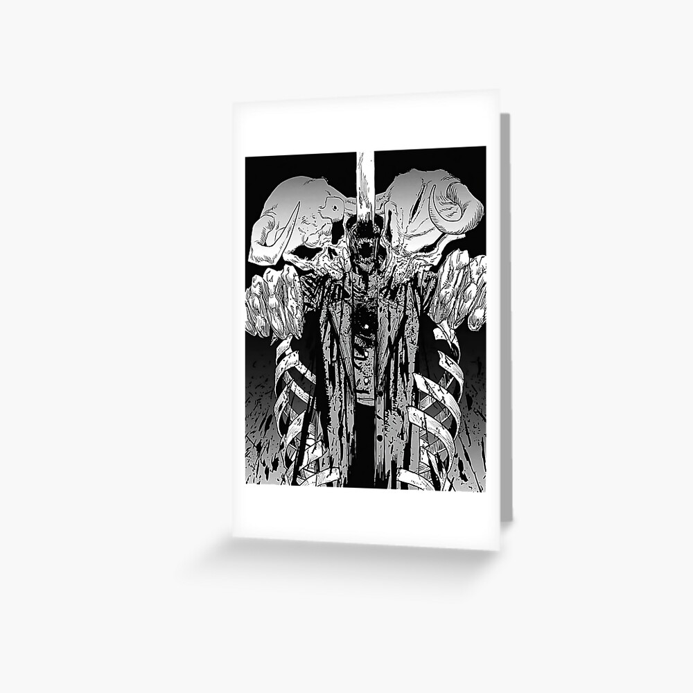 "Chainsaw Man Curse Devil and Katana Devil" Greeting Card for Sale by ...