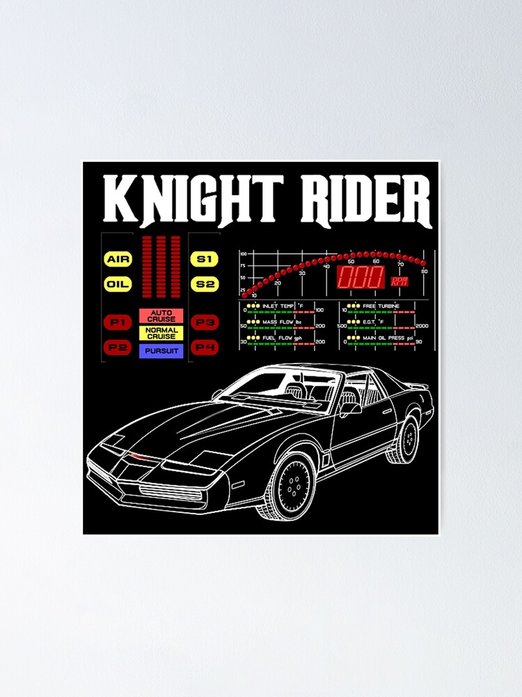 "Knight rider Kitt" Poster for Sale by Zorden48 | Redbubble