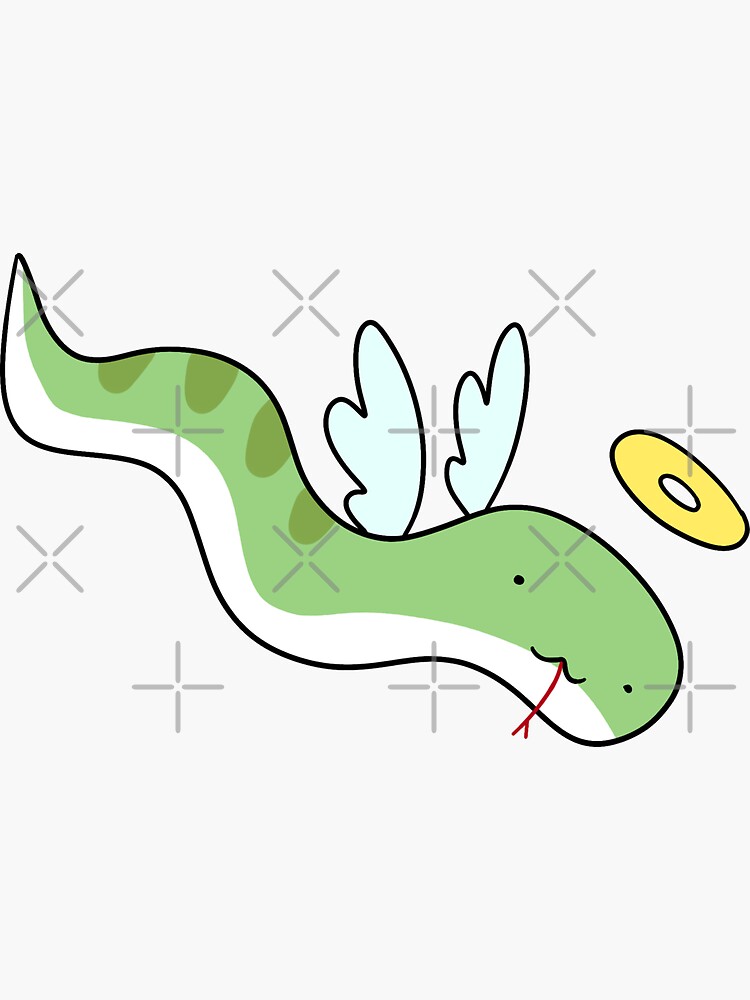 "Angel Snake" Sticker for Sale by SaradaBoru | Redbubble